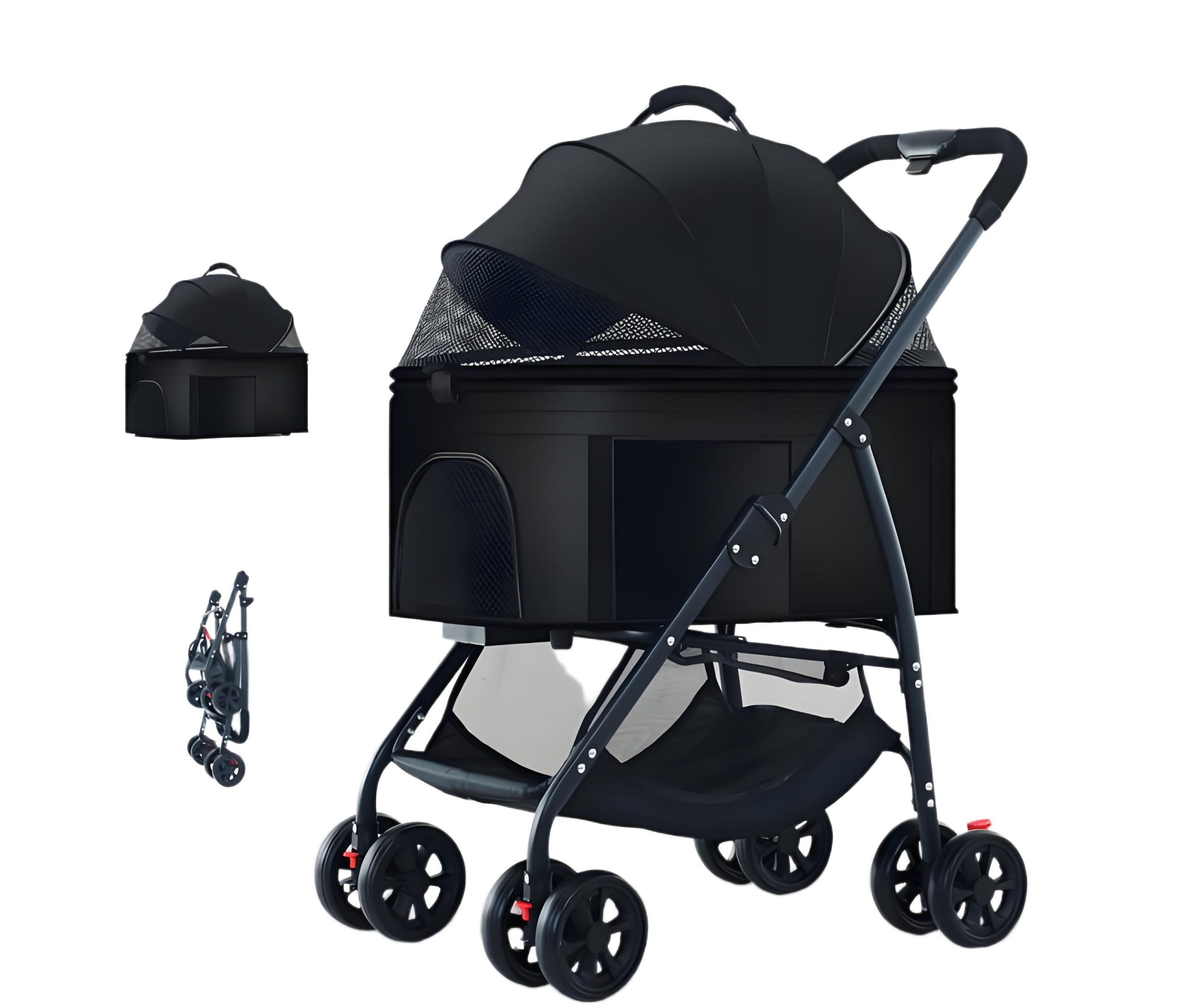 Detachable Pet Stroller - SeaToU-Pet bed Dog bed Cat bed Orthopedic pet ...