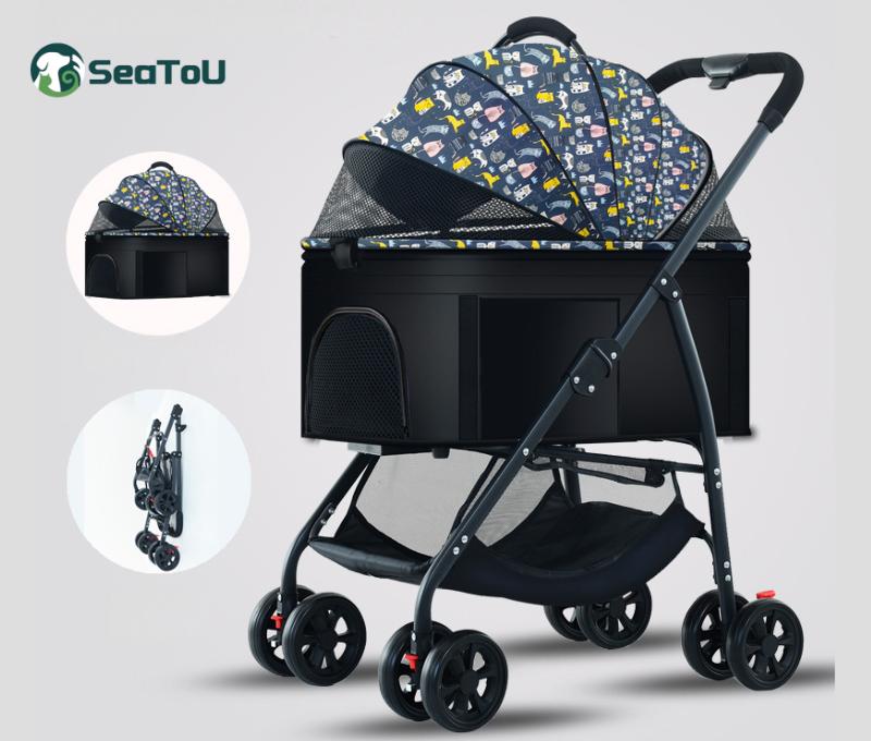 Pet Stroller 归档 - SeaToU-Pet bed Dog bed Cat bed Orthopedic pet bed ...